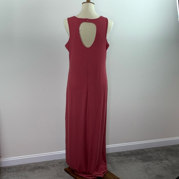 Pink Rose | Dresses | Nwt Pink Rose Ribbed Maxi Dress With Side Slits L ...